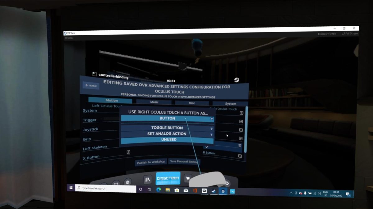 Controller Bindings – Barnabas