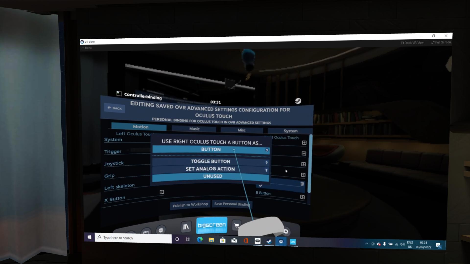 Controller Bindings – Barnabas