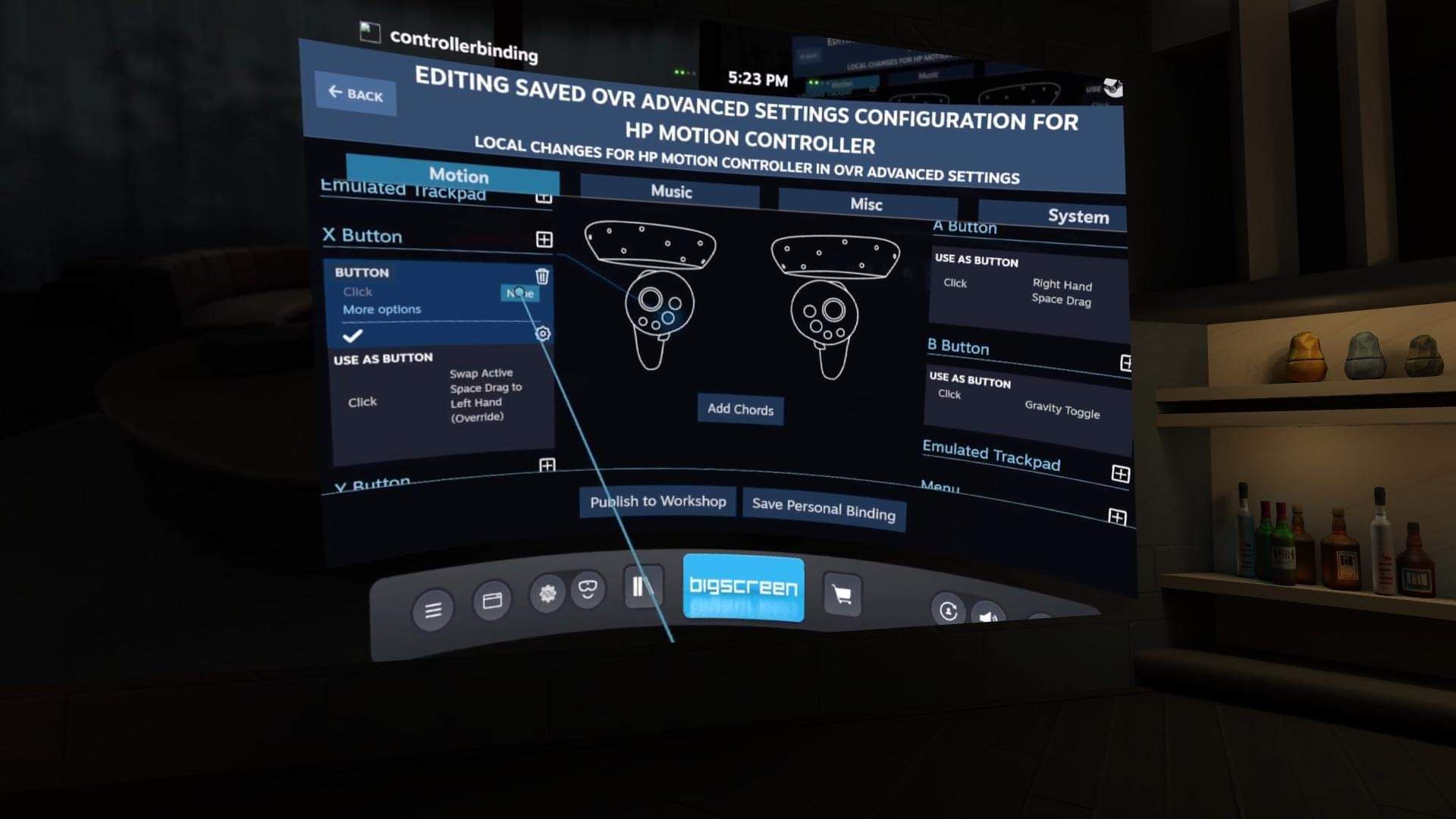 Controller Bindings – Barnabas