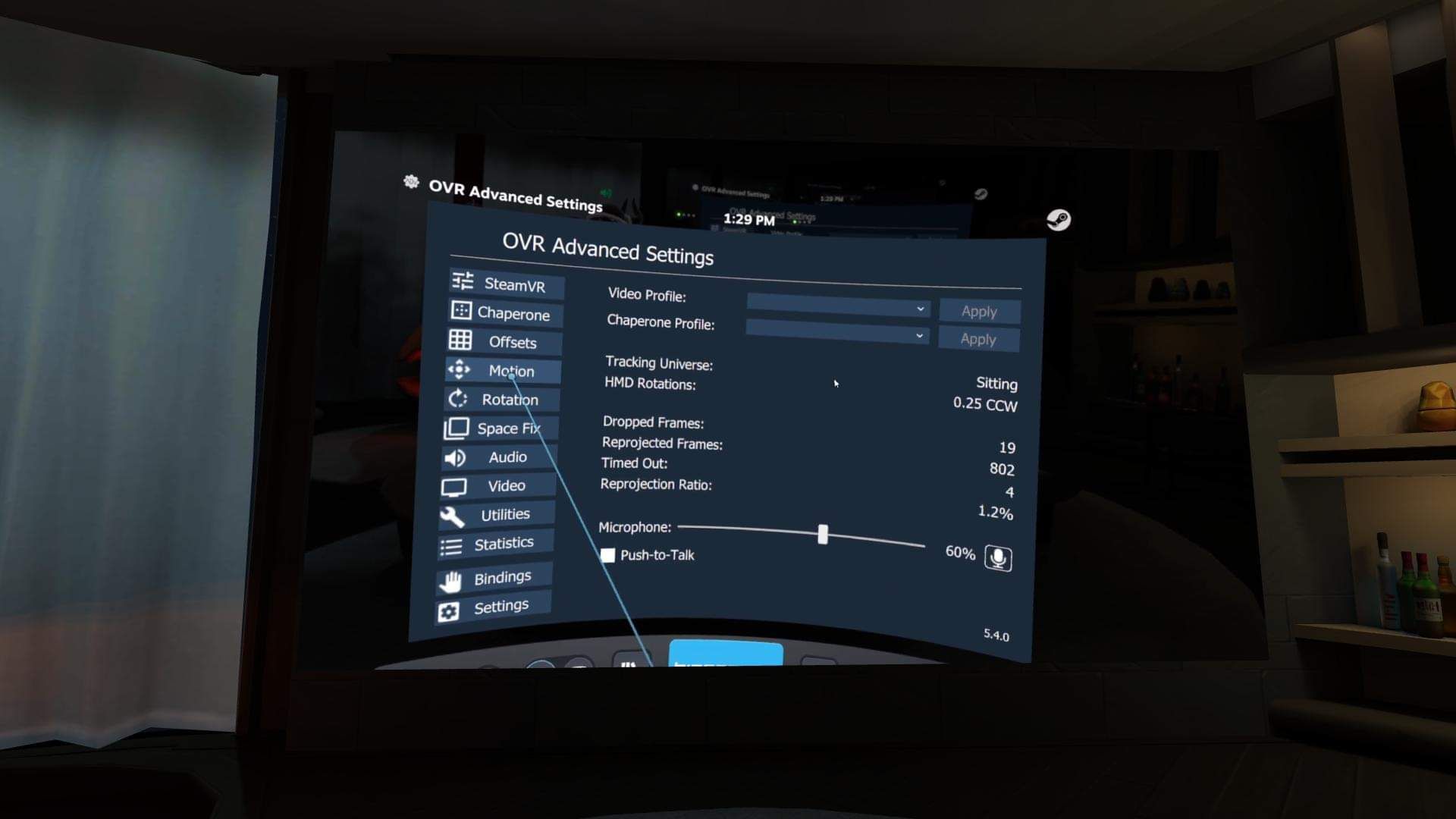 Offset, Motion, and Rotation Settings – Barnabas