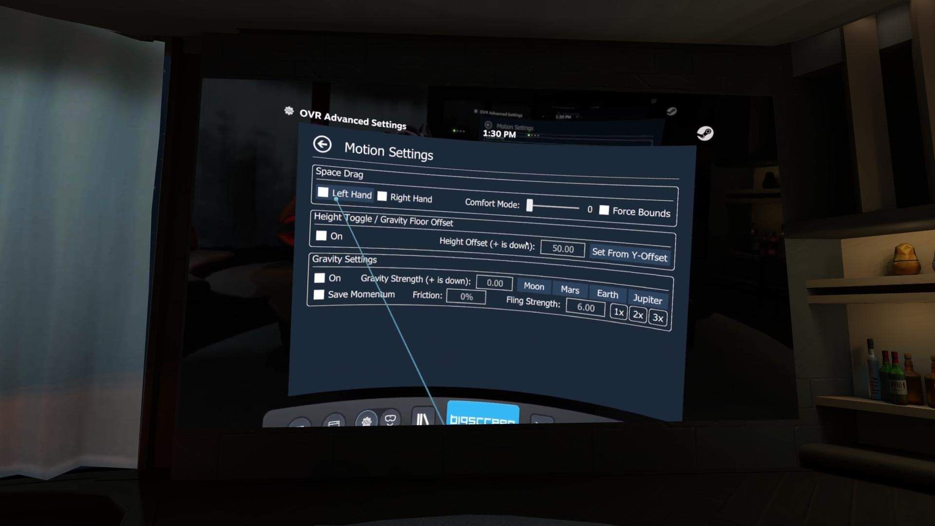 Offset, Motion, and Rotation Settings – Barnabas