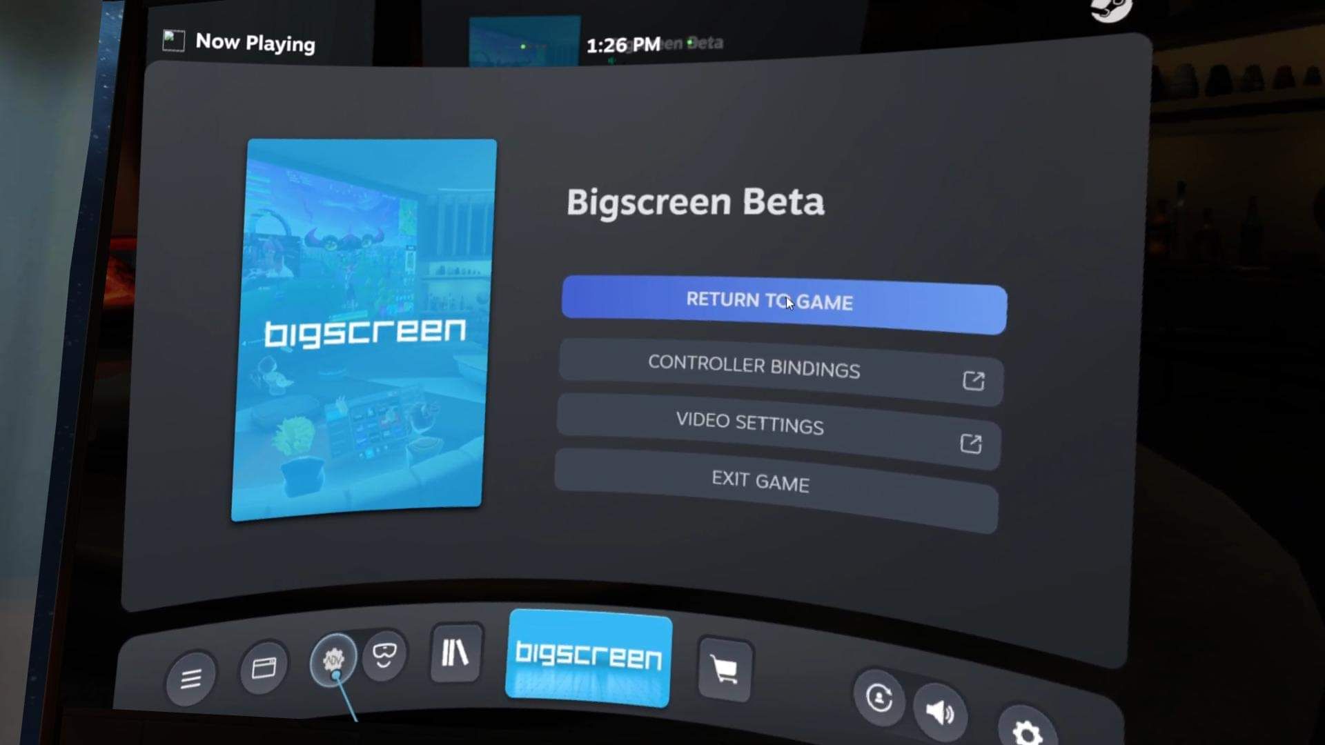 OVRAS Settings Menu – Barnabas